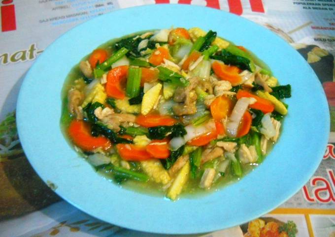 Resep Cap Cay goreng ceria #pr_ capcay oleh anisatur raehan - Cookpad
