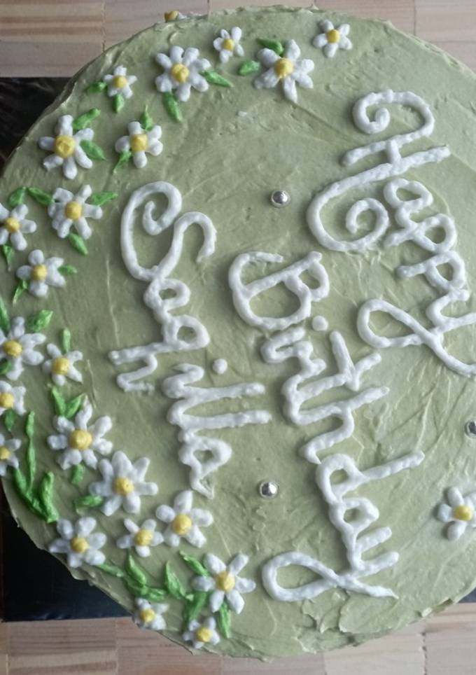 Resep Birthday cake base vanilla (all in one) oleh Nina Laela - Cookpad