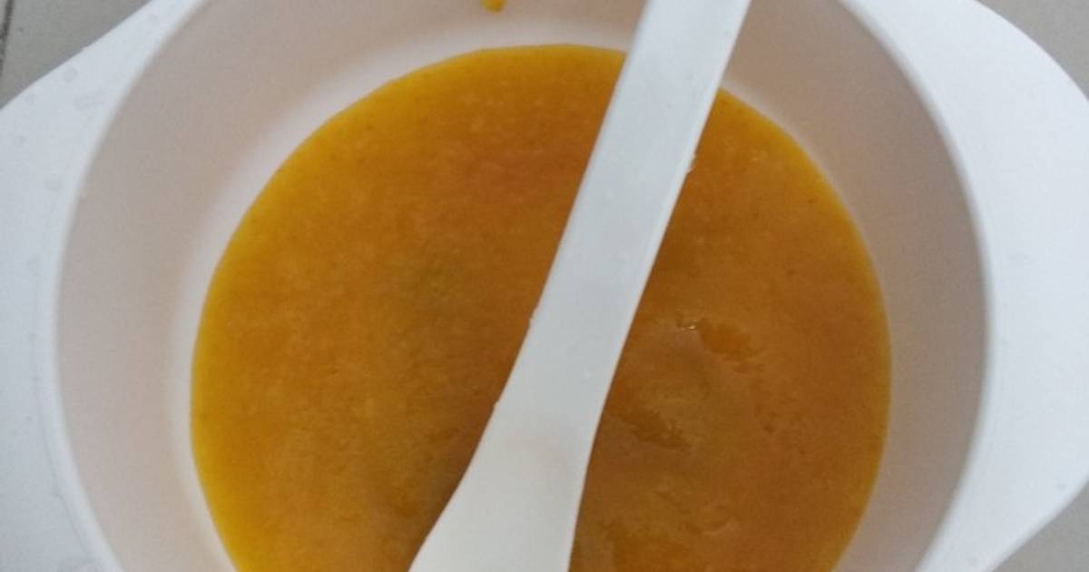 4 resep puree labu kuning kentang mpasi enak dan mudah - Cookpad