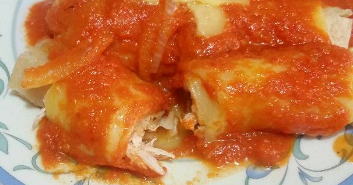 Entomatadas De Pollo Con Queso Receta de Aydee Gtz- Cookpad