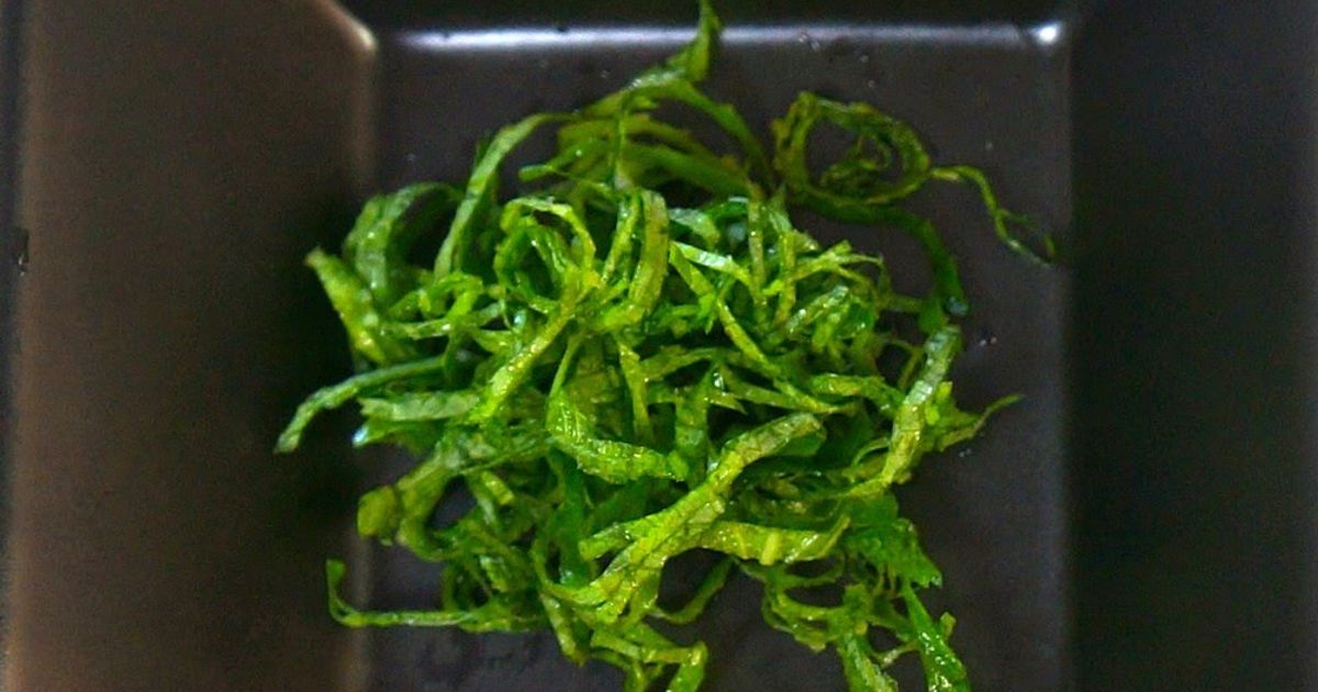 Secrets On Shredding Shiso Leaves Recipe By Cookpad.Japan