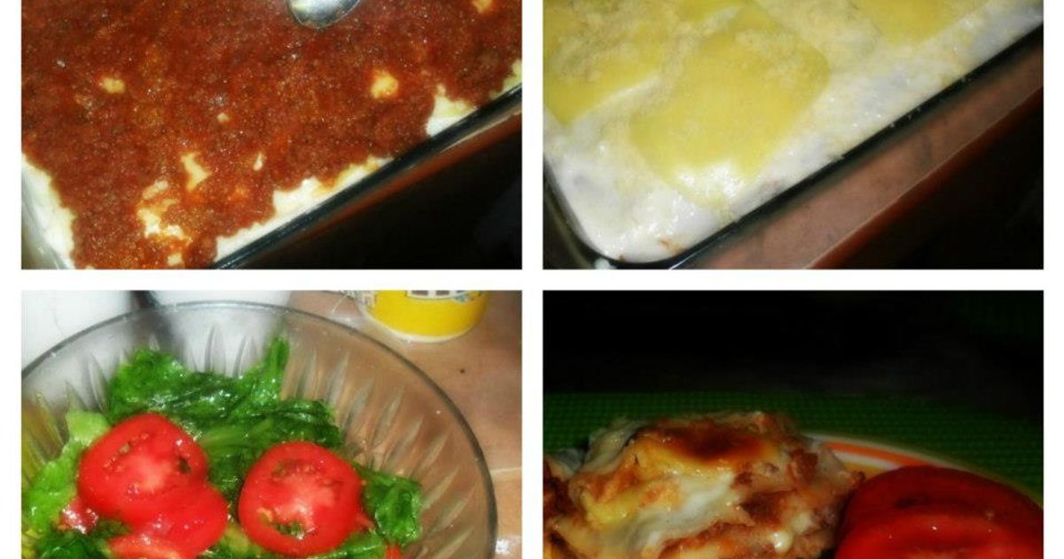 Lasaña En Masa Wantán Receta de Dulce Atami- Cookpad