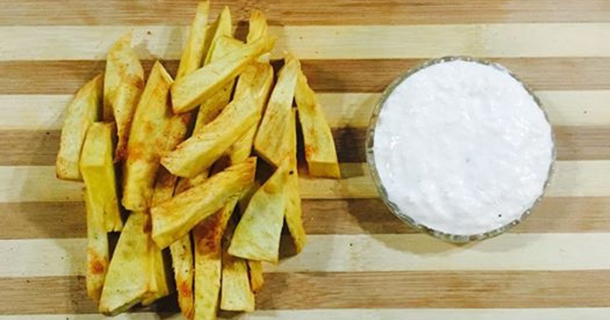 Fr Yday Breadfruit Fries With Morai Sauce Recipe by Gaytree Maharaj - Cookpad