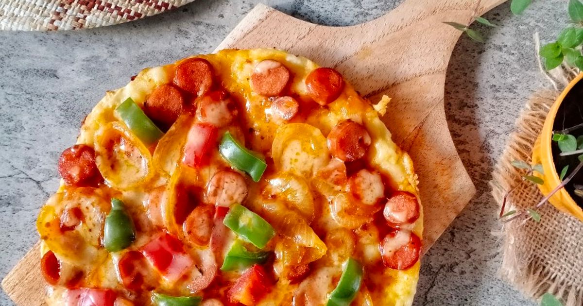 Resep Pizza Teflon Kulit Tipis oleh Yuyun S - Cookpad