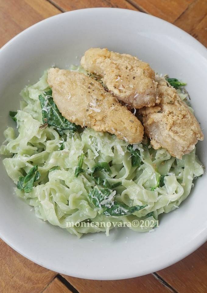 Resep Creamy Spinach & Dory Noodle (MPASI 1TH+) oleh Monica Novara H ...
