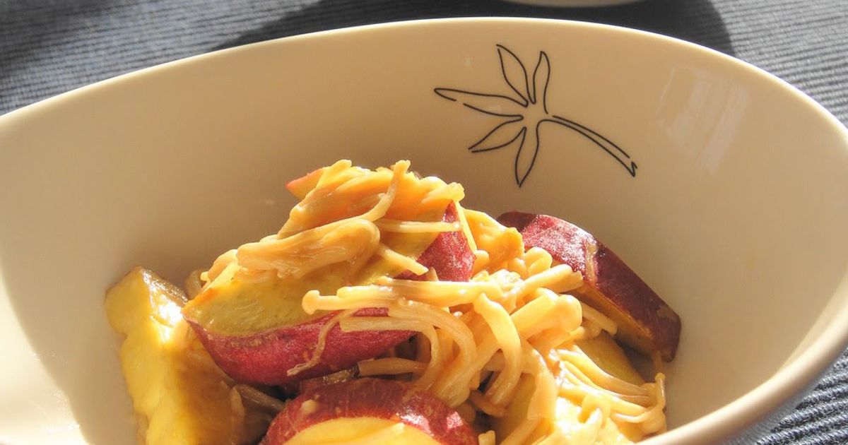 Sweet Potato And Enoki Mushroom Stir Fry With Oyster Sauce And ...