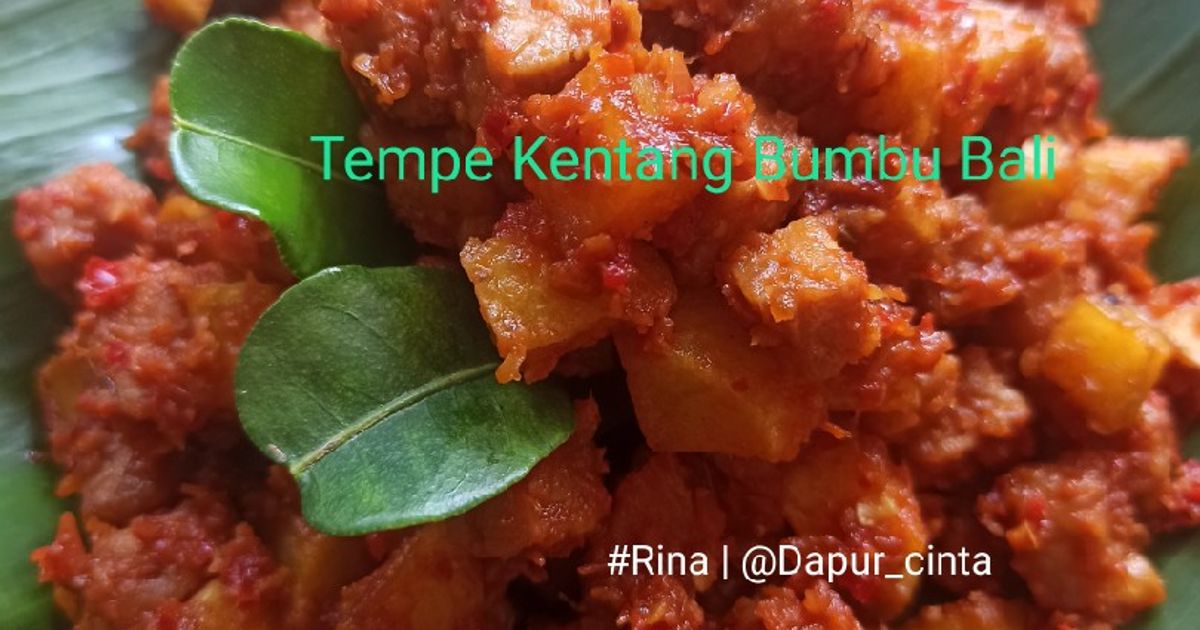Resep Kentang Tempe Bumbu Bali oleh Rina - Cookpad