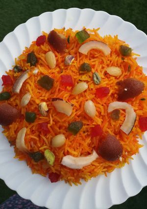 Orange Peel /Rind In Zarda (Sweet Rice Dessert) Recipe by Rehana Wasim ...
