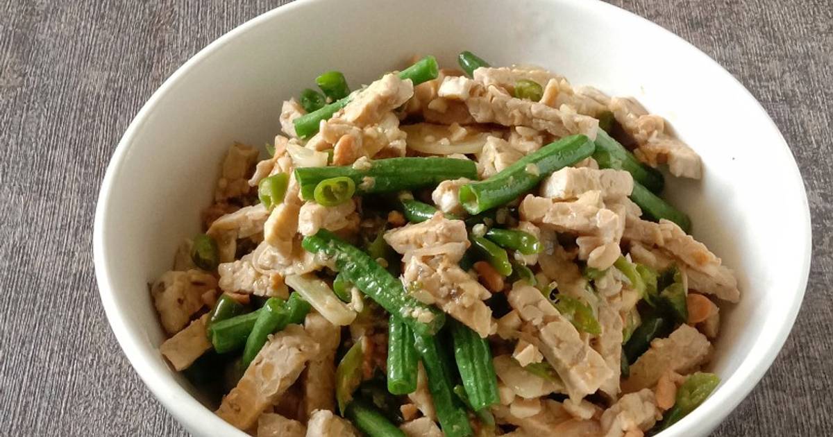 Resep Tempe Sambal Tauco oleh Adelia Firdaus - Cookpad