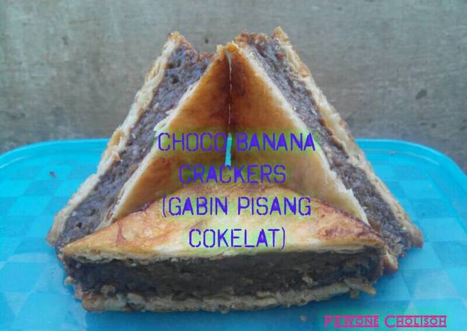 Resep Choco Banana Crackers / Gabin Pisang Cokelat oleh Buleklis - Cookpad