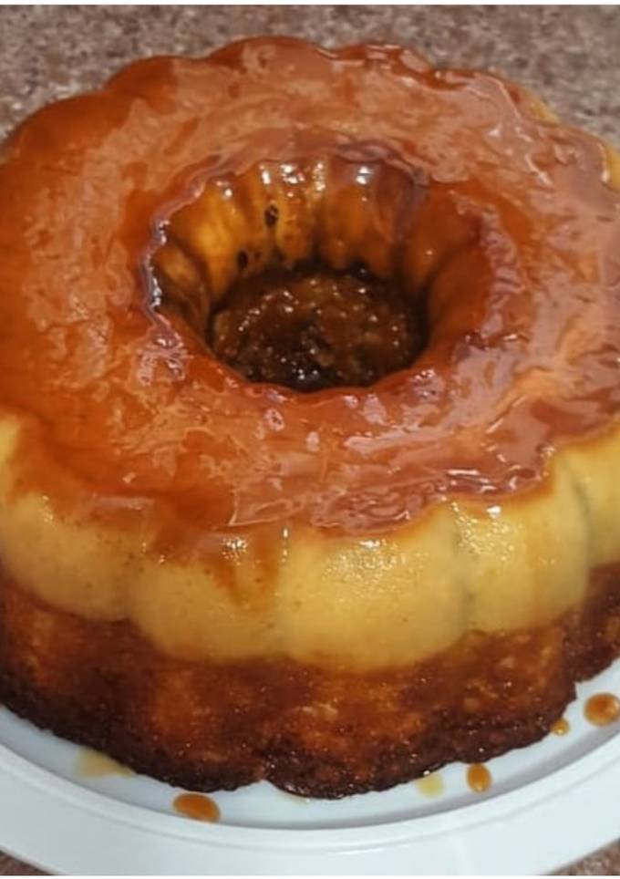 Flancocho mitad flan mitad bizcocho Receta de Nomeolvides P- Cookpad