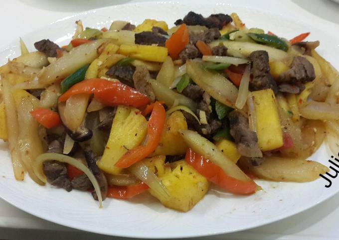 Resep Daging sapi stick asam manis pedas oleh Adelia Juliawati Harun ...