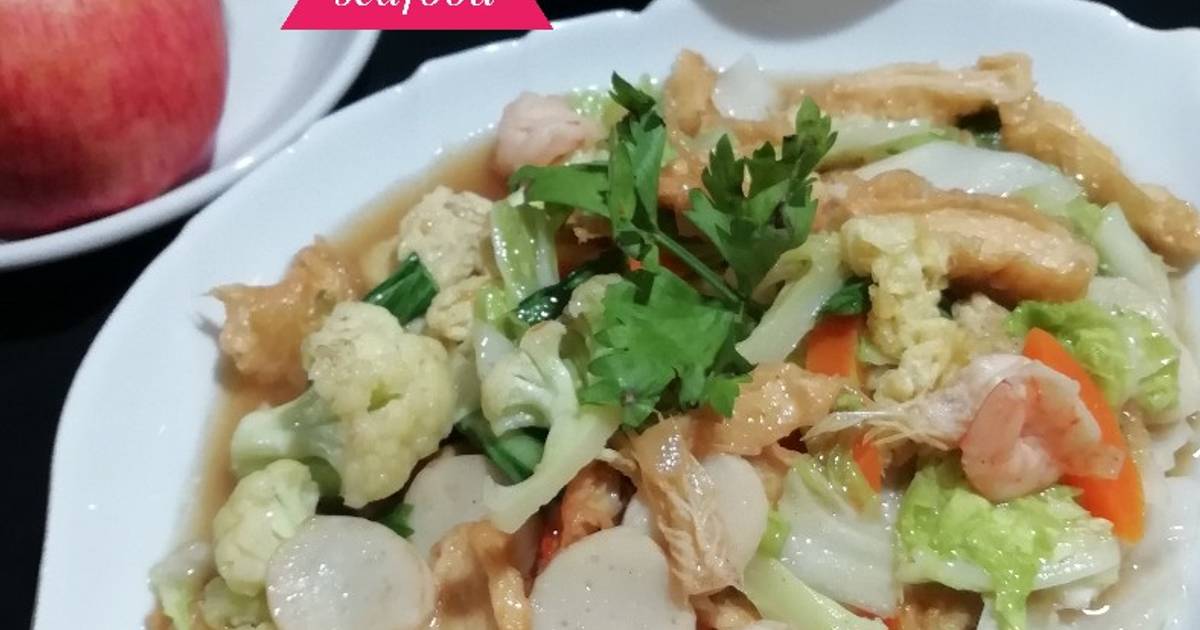 Resep 724.Cap Cay Kuah (Seafood) oleh 🍹🍕 pawonku 🍜🍚 - Cookpad