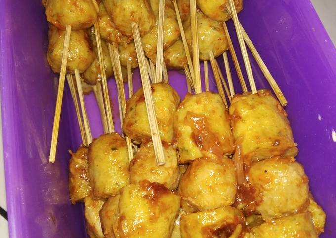 Resep Sate bakso ala caca oleh elin_aja - Cookpad