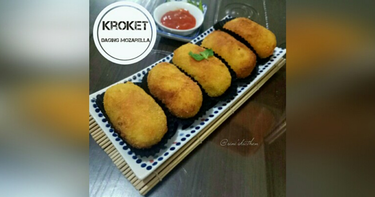 Resep Kroket Daging Mozarella oleh Rini Julia - Cookpad