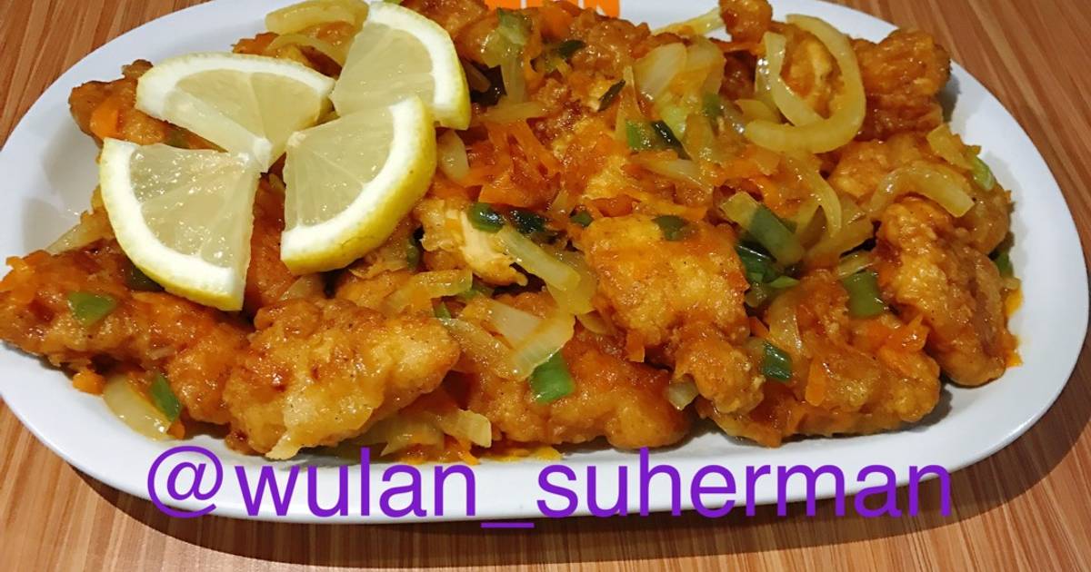 Resep Ayam Saus Lemon oleh Wulan Suherman - Cookpad