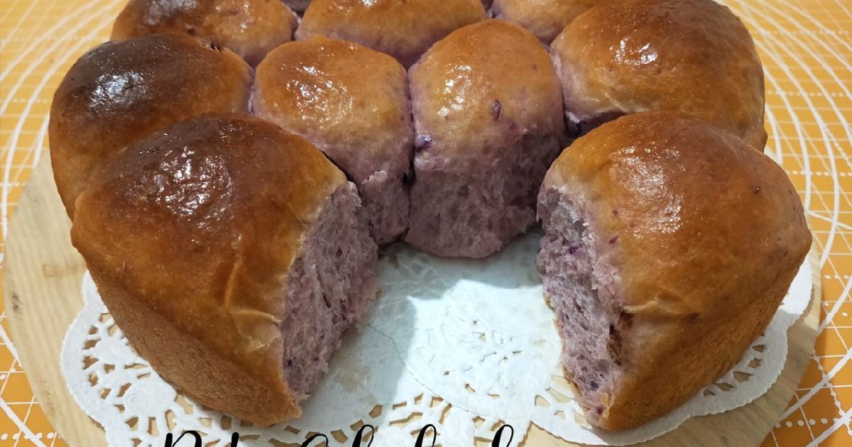 Resep Roti Sobek Ubi Ungu oleh Verena Lita - Cookpad