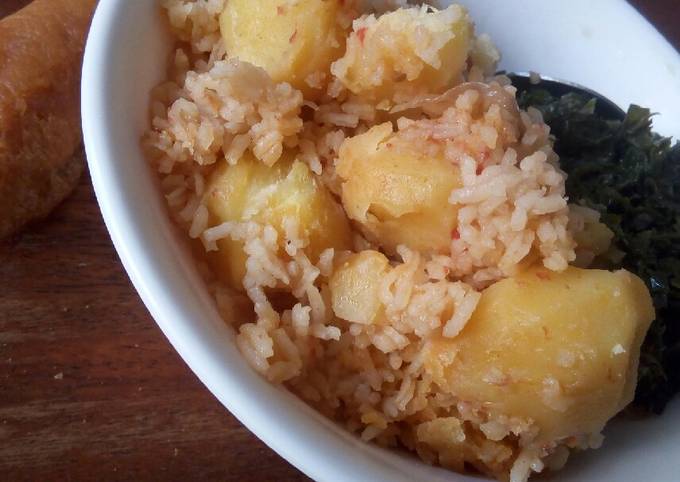 Rice with Potatoes Recipe by Raduma Jamse (0716271944) - Cookpad