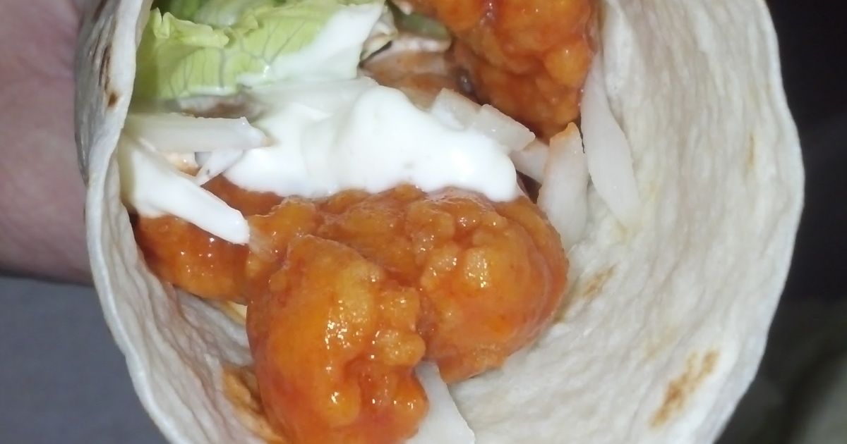 Buffalo Chicken Strip Wrap Recipe by Goatman Farms/What's The Dilly, YO?