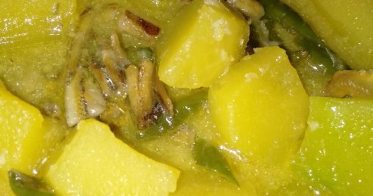 Resep Sayur labu kuning dengan cabe dan teri..mantap dan pedas oleh ...