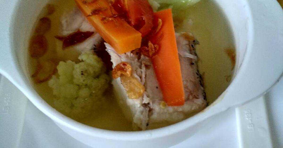 Resep Sup ikan kakap kuah bening oleh Erni Yulianti - Cookpad