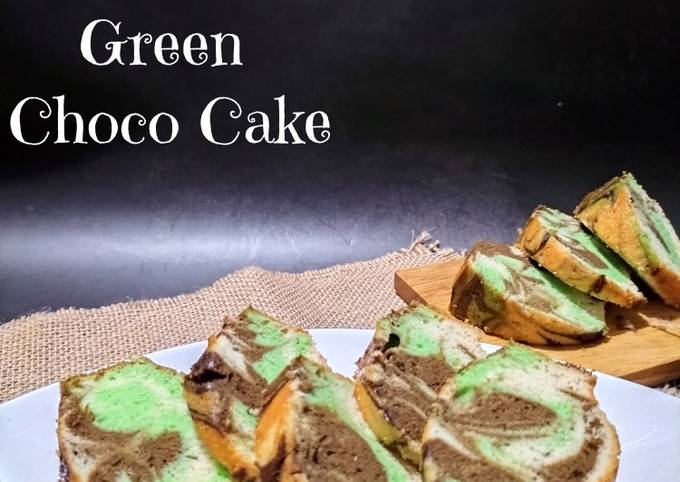 Resep Green Choco Cake oleh Ferasty - Cookpad