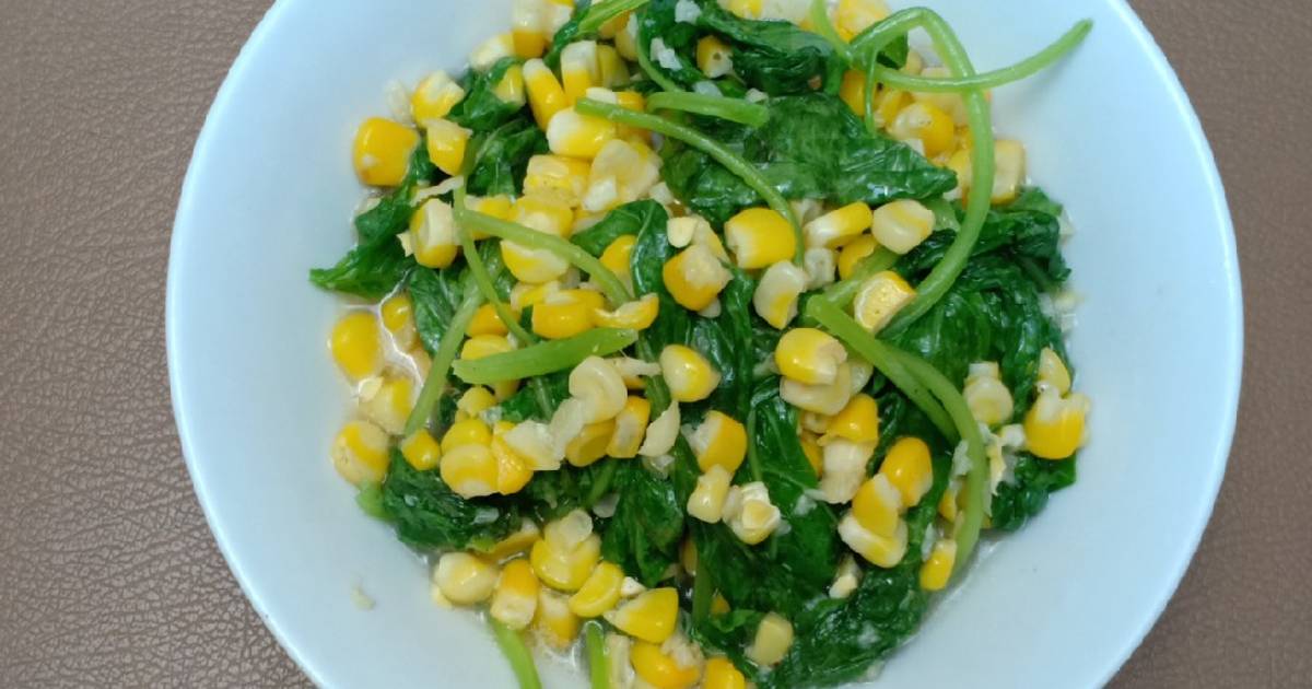 Resep Tumis bayam jagung oleh Setiayanti - Cookpad