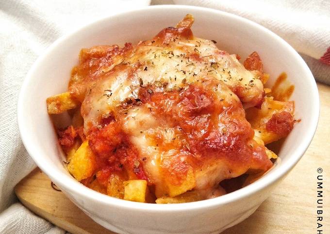 Resep Cheesy Bolognese French Fries oleh Lusy Siswati - Cookpad