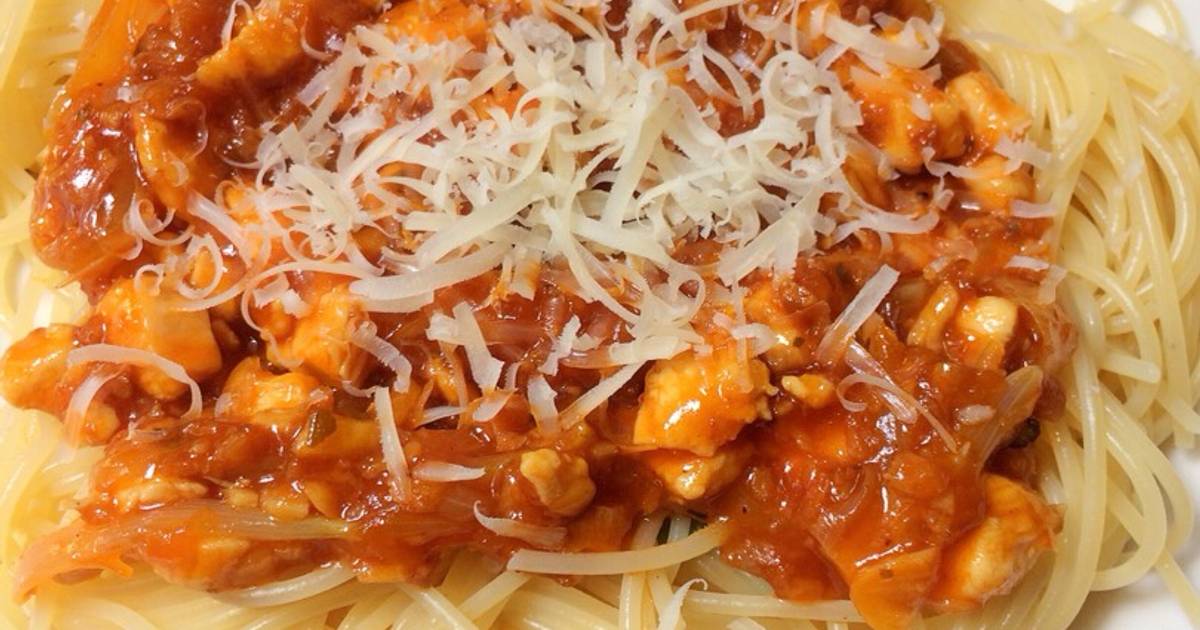 Resep Spaghetti ayam bolognese oleh yessy yoana - Cookpad