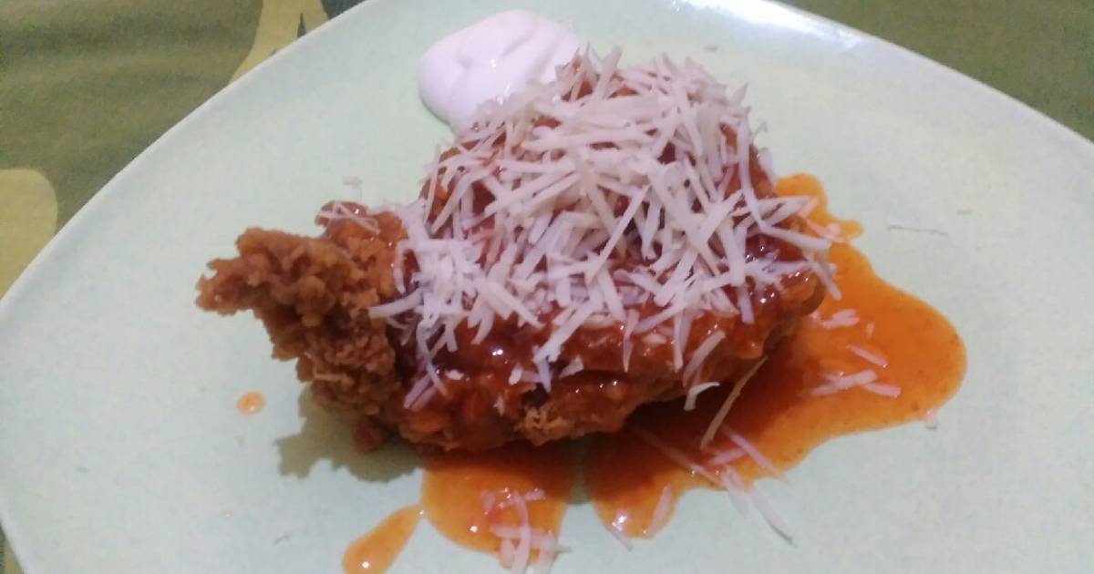 Resep Ayam goreng saus ricis seadanya oleh Ian Azizah - Cookpad