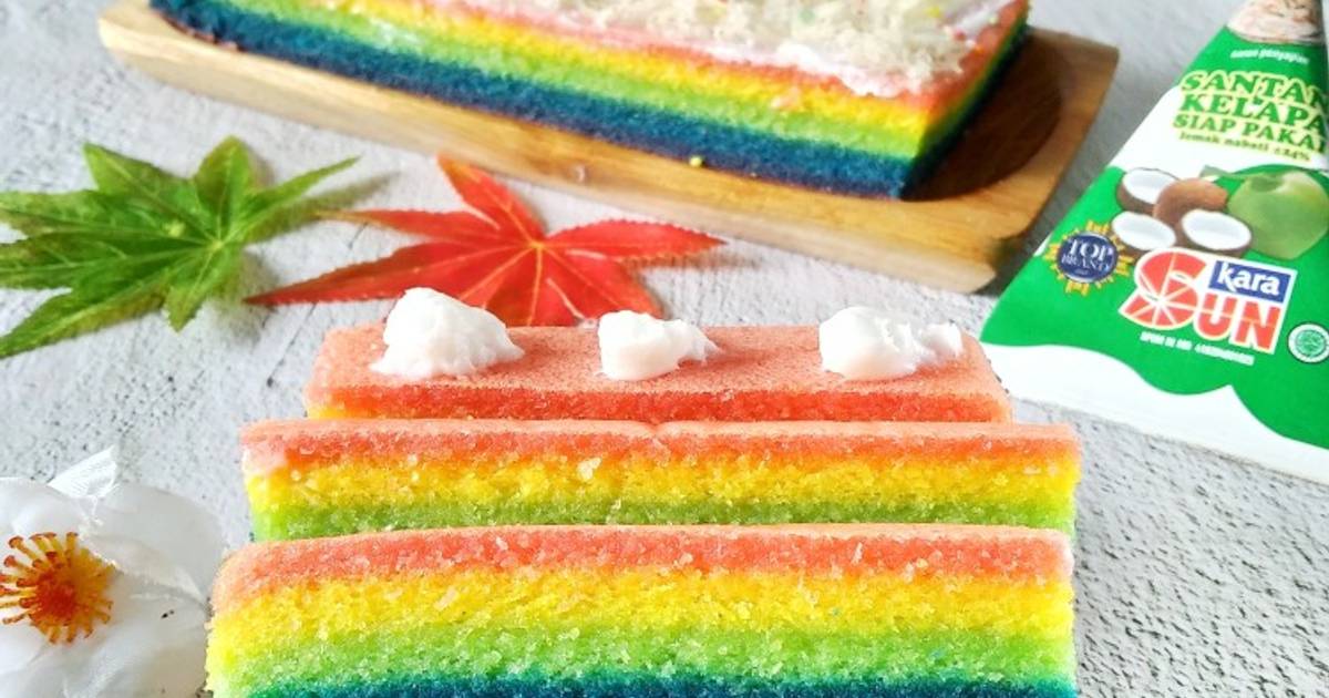 3.313 resep bolu pelangi enak dan sederhana ala rumahan - Cookpad