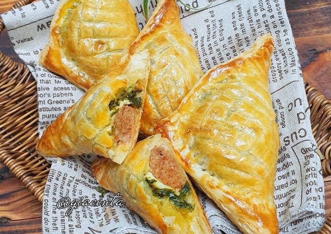 Resep Puff Pastry Isi Daging Dan Tumis Bayam Keju Oleh Giacinta Permana