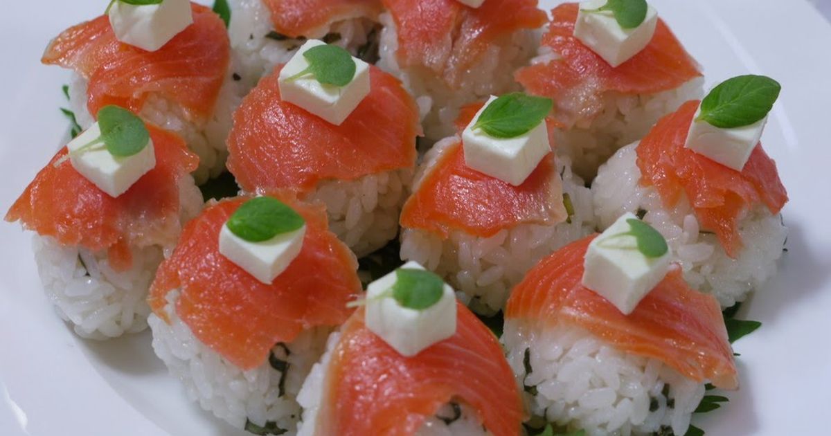 Salmon Shiso Sushi Home Recipes - Cookpad