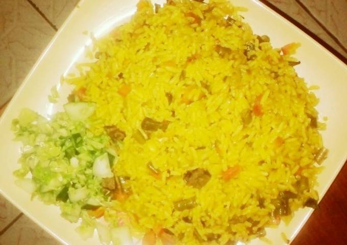 Turmeric Fried Rice Recipe by Vera Aboi - Cookpad