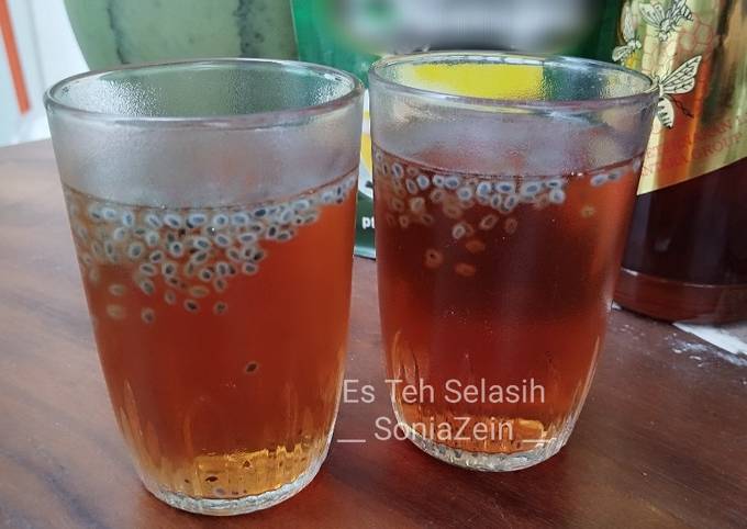Resep Es Teh Selasih oleh Sonia Zein - Cookpad