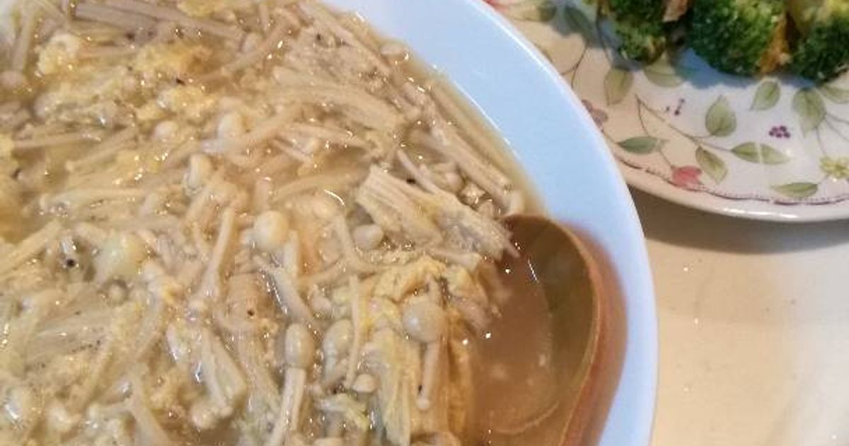 Resep sup jamur enoki rumahan enak dan mudah - Cookpad