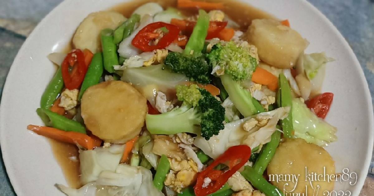 Resipi Sayur Campur Goreng Bersama Telur oleh mamy_kitchen89 - Cookpad