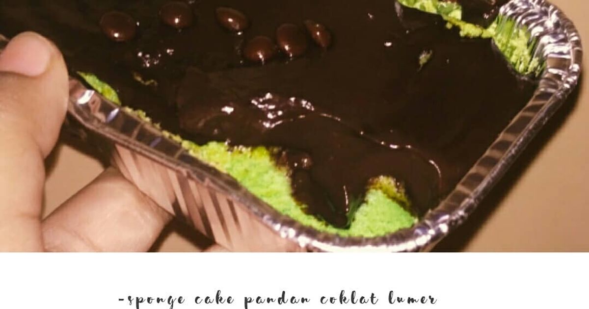 Resep Sponge Cake Pandan Coklat Lumer oleh Annisa Meydina Putri - Cookpad