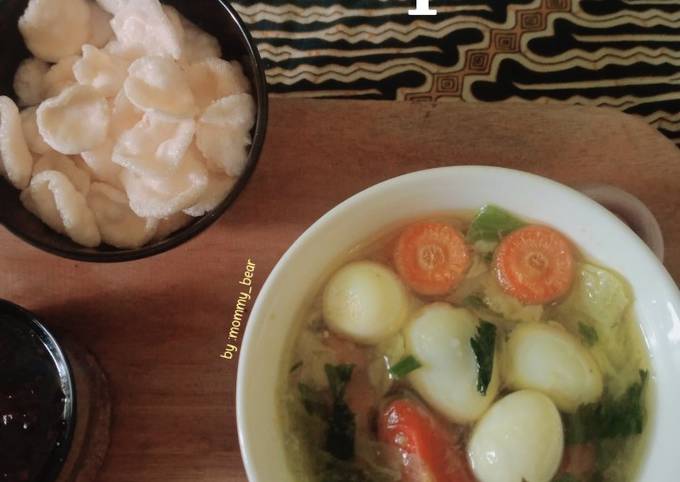 Resep SOP telur puyuh oleh Dewi Qhirana - Cookpad