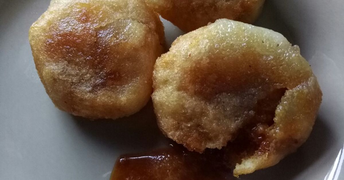 Resep Jemblem Singkong/ Misro Isi Gula Merah Meleleh Lumer.😋😋 oleh Lili ...