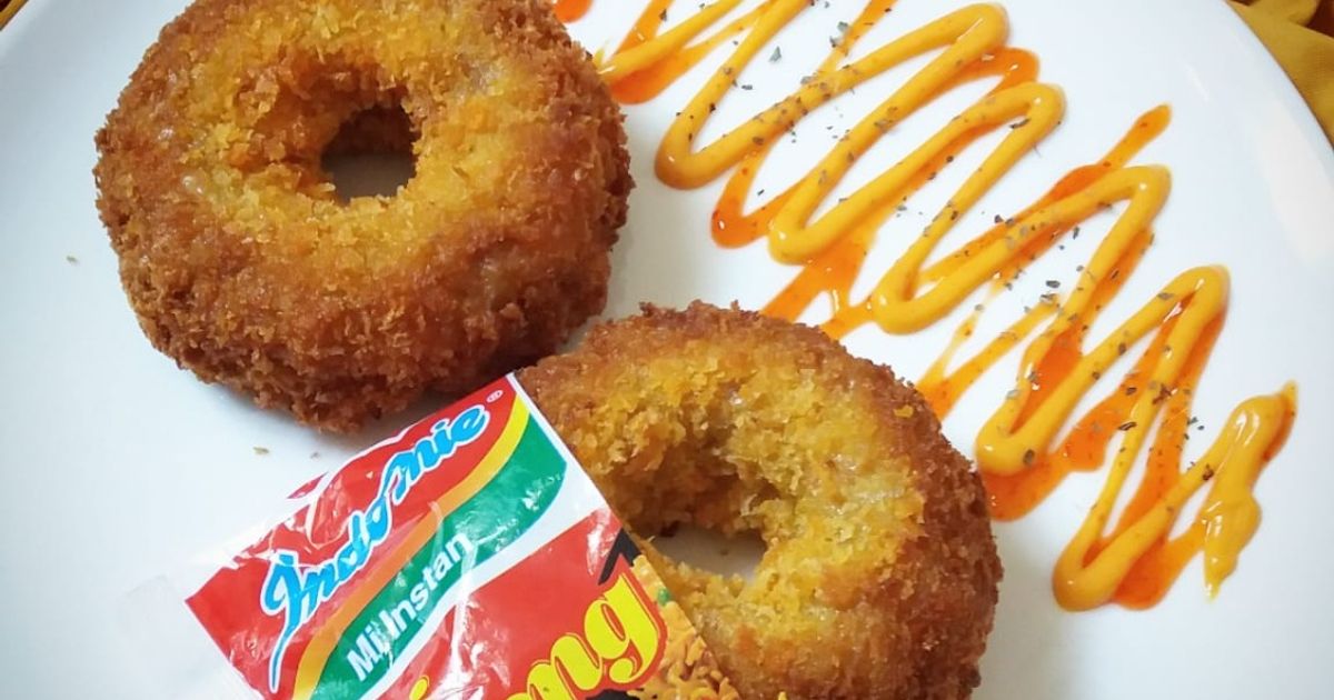 Resep mie donut rumahan enak dan mudah - Cookpad