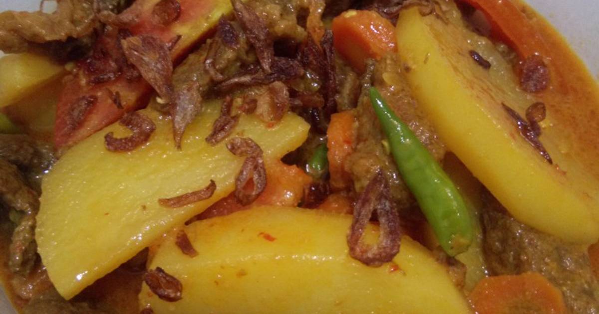 Resep Kari Daging Sapi Simpel oleh Syarifah Ryeeva Al-mahdaly - Cookpad