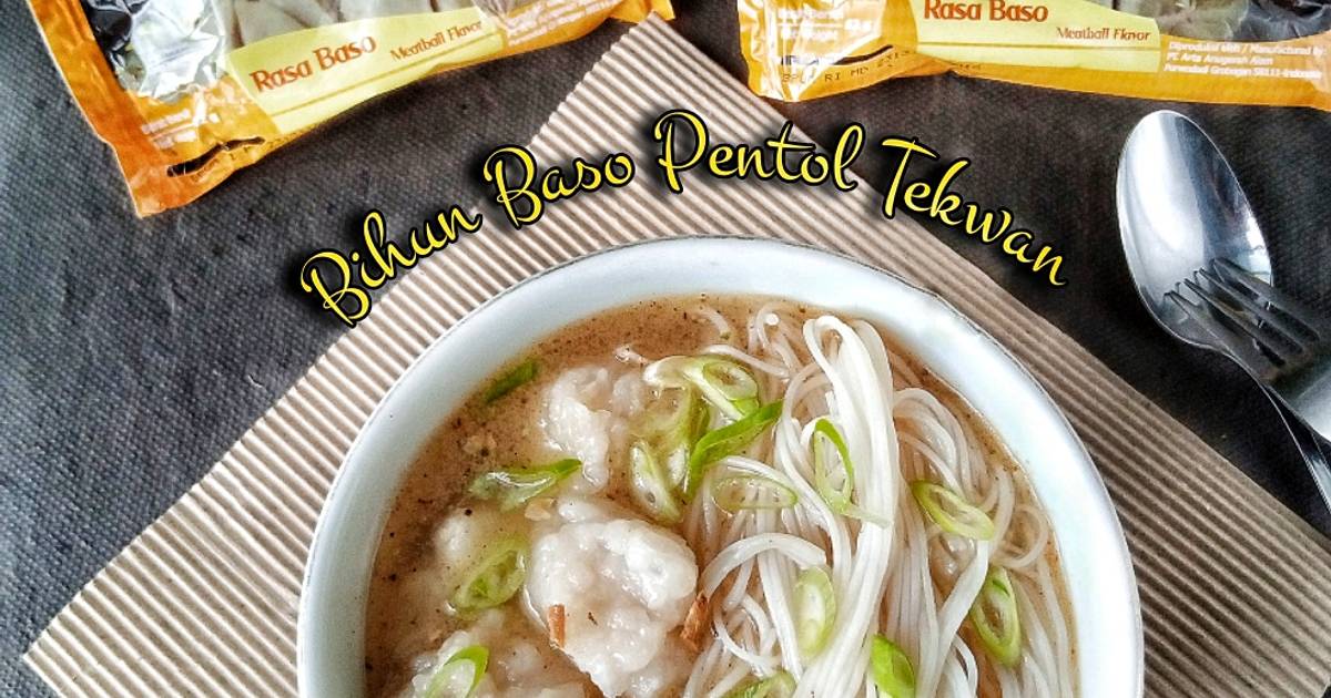 Resep Bihun Baso Pentol Tekwan oleh Niung Niung - Cookpad