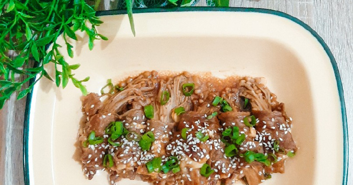 Resep Beef Enoki Roll In Teriyaki Sauce 🍖 oleh Rusma Megasari - Cookpad