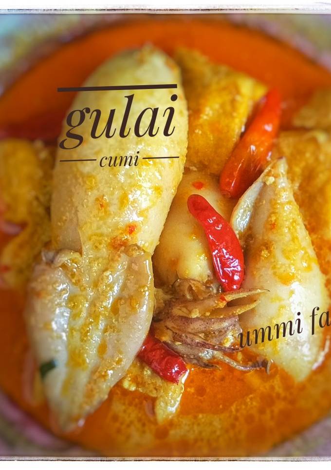 Resep Gulai cumi isi tahu telur oleh Ida Farida - Cookpad
