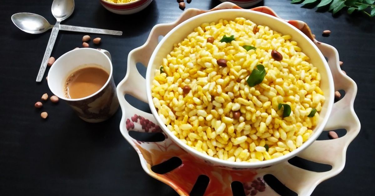 Parul Patel દ્વારા રેસીપી વઘારેલા મમરા (Vagharela Mamra Recipe In ...