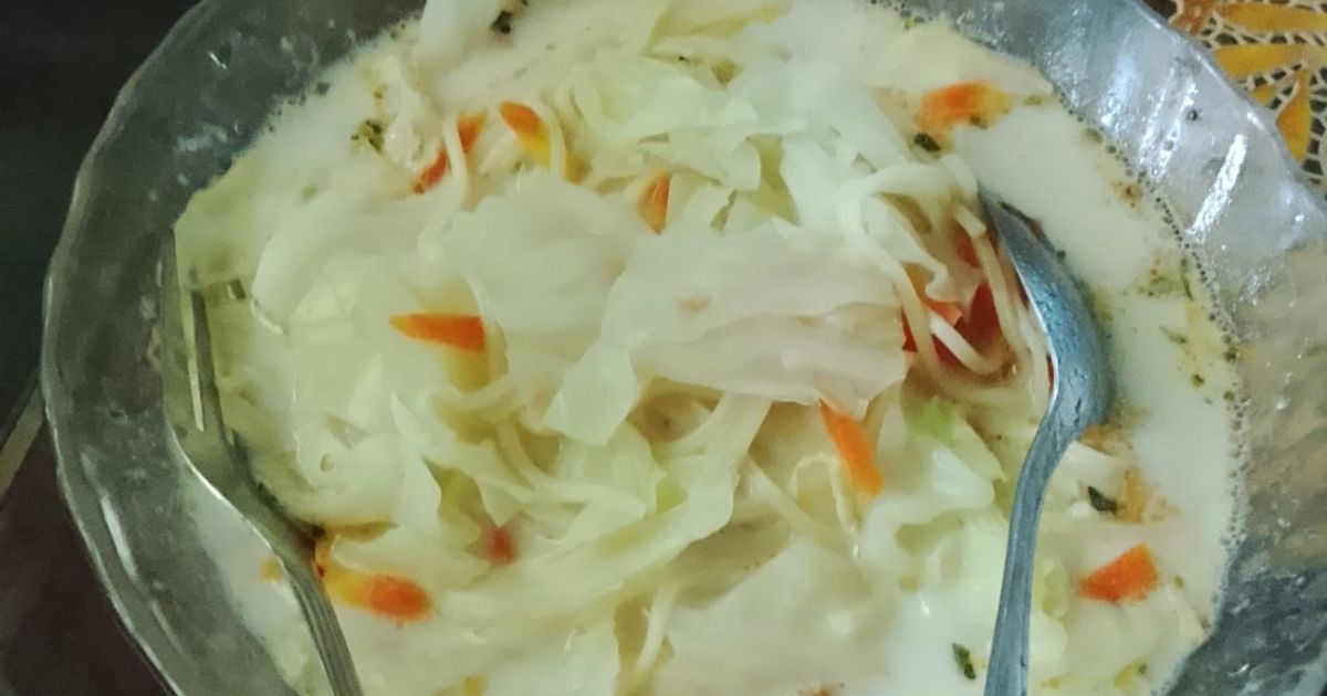 Resep Wow Spaghetti Kuah Keju Original ⚪ oleh Larasati Madusari - Cookpad