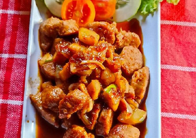 Resep Bakso daging kecap saus tiram oleh Ibu Tina - Cookpad