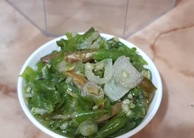 Resep Sambal Cabe Hijau Teri Oleh Lina Bachry Cookpad