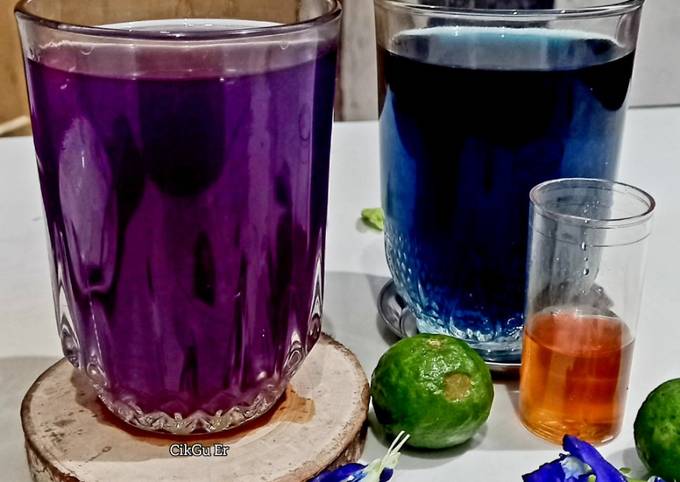 Resep Teh Bunga Telang oleh CikGu Er - Cookpad